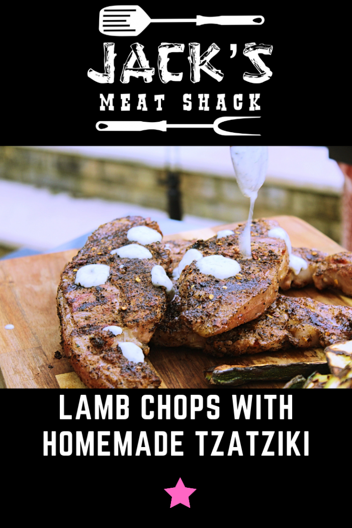 LAMB CHOPS WITH HOMEMADE TZATZIKI – Jack's Meat Shack