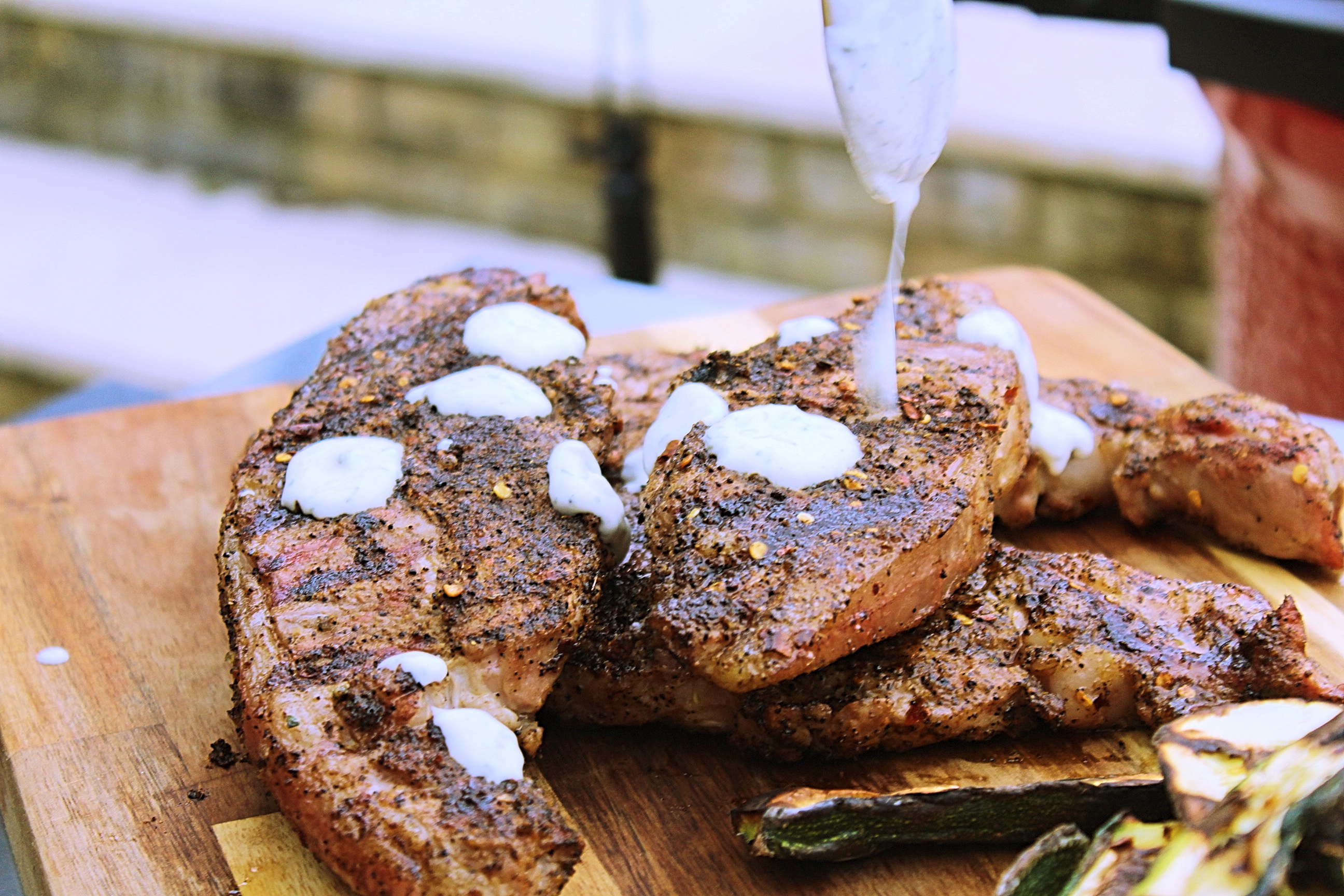 LAMB CHOPS WITH HOMEMADE TZATZIKI – Jack's Meat Shack